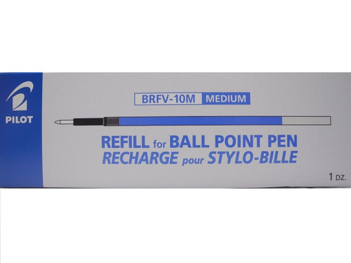 PILOT BRFV-10M-L Acroball Refill Medium 1.0mm Blue Box of 12