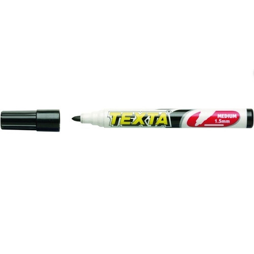 Texta #0202520 Permanent Marker Chisel Point Black Box Of 12 | It's A ...