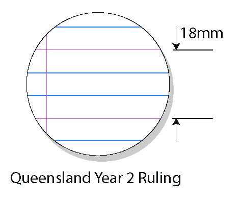 Writer Premium A4 QLD Year 2 Exercise Book, 48pg, Ruled + Margin - Pack ...