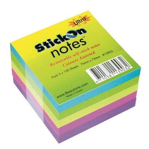 Stick On 100852306 (11020) Notes 50mm x 76mm 12 Pads x 100 Sheets ...