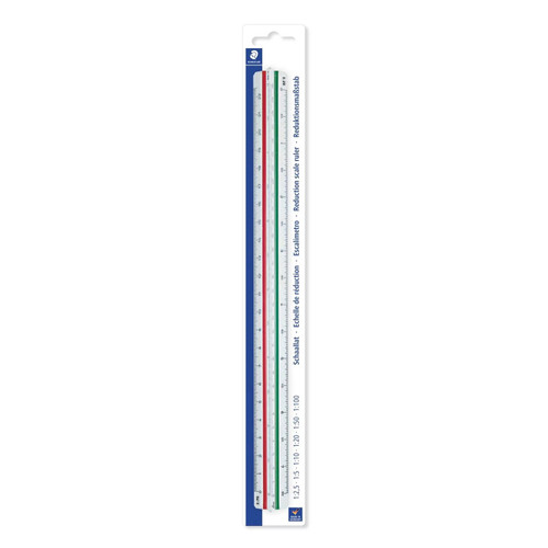 Staedtler 56198DINBK Mars Triangular Reduction Scale Ruler | Mega ...