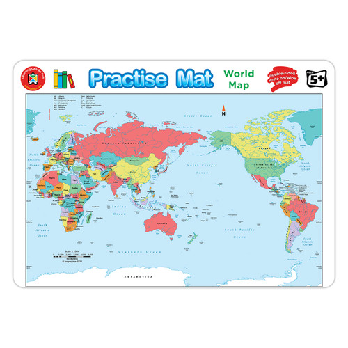 World Map Practice Mat | Mega Office Supplies