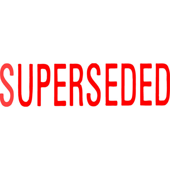 Xstamper 1366 Superseded Red | Mega Supplies