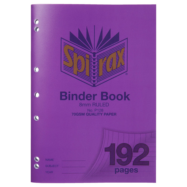 Spirax #56127 127 Binder Book A4 128 Page 8mm Ruled | Mega Office Supplies