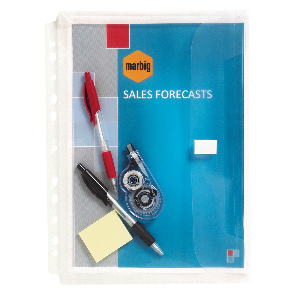 Marbig #22001 Carry Case Plastic with ID Labels A4 - Clear | Mega ...