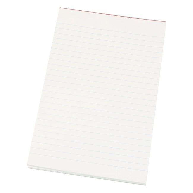 Quill Bank Pad Ruled 200x125mm 90 Leaf Wht Bx10 | Mega Office Supplies