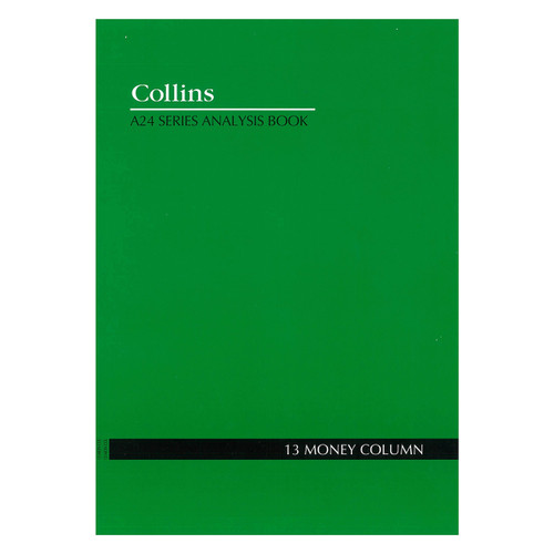 Collins Analysis Book Series 'A24' 13 Money Column Green Cover | Mega ...