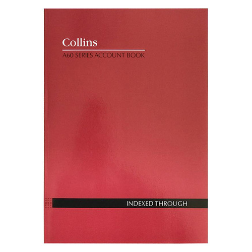 Collins Account Book Series 'A60' Indexed Through Red Cover | Mega ...