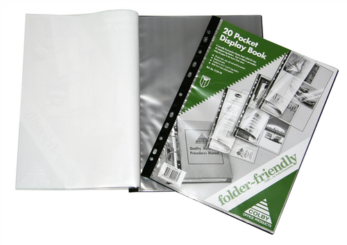 COLBY FOLDER FRIENDLY 20 PAGE DISPLAY BOOKS (PACK OF 10) | Mega Office ...