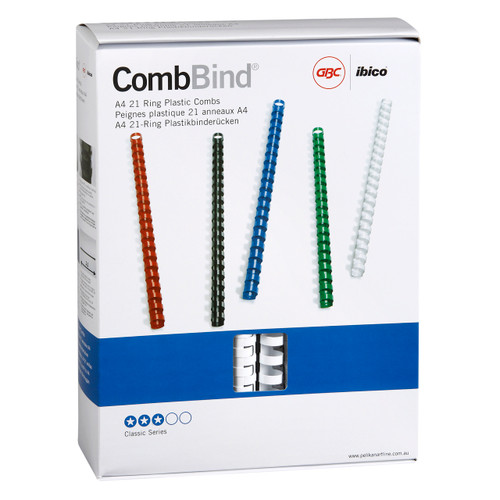 GBC Binding Comb 16mm White Pk100 | Mega Office Supplies