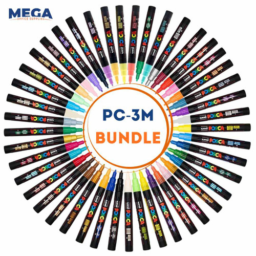 PC-3M Paint Marker Pen Fine Bundle of 45 | Mega Office Supplies