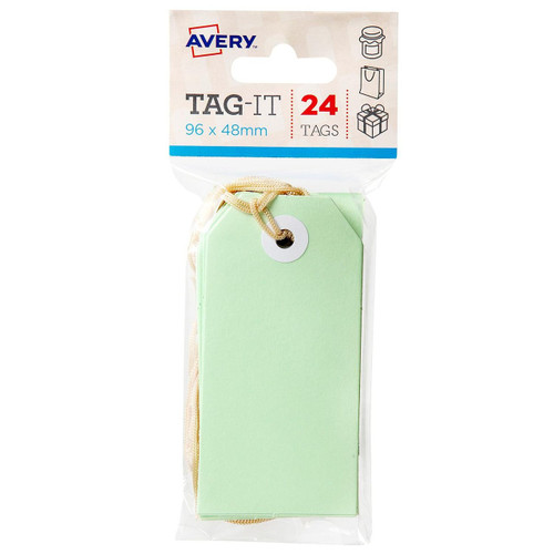 Avery Tag-It with String Size 3 Pastel Green - 24/Pack | Mega Office ...