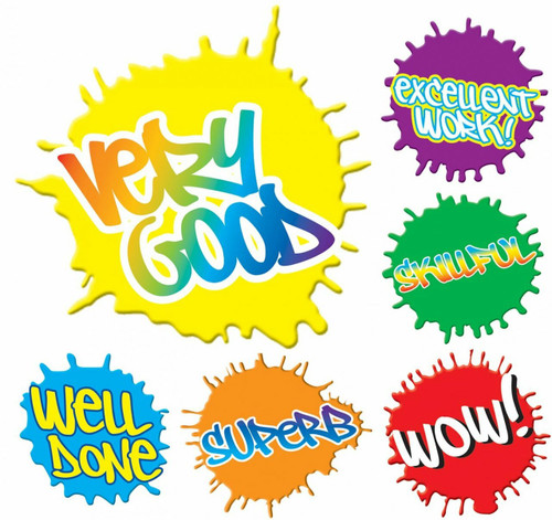 Avery #69614 Merit Stickers Paint Splats Pack 96 | It's A Mega Thing