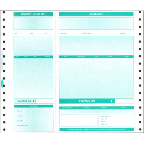 Bala IAL Statement Continuous Business Forms - Box of 2000 | Mega Office Supplies