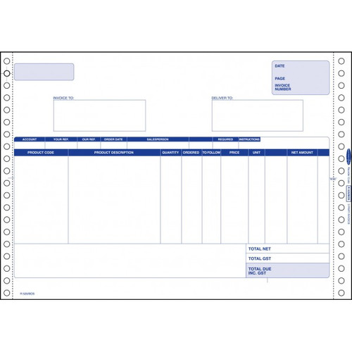 Bala Bos Invoice Forms - Box of 750
