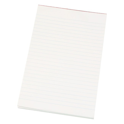 Quill Bank Pad Ruled 200x125mm 90 Leaf Wht Bx10 | Mega Office Supplies