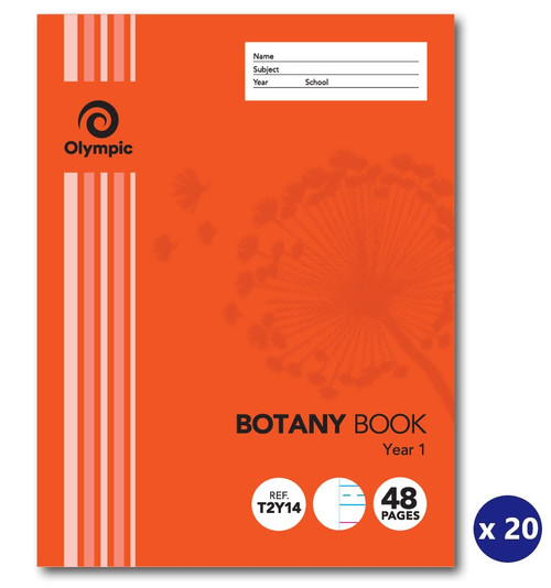 Olympic QLD Year 1 Botany Book 48 Pages 24mm - Pack of 20