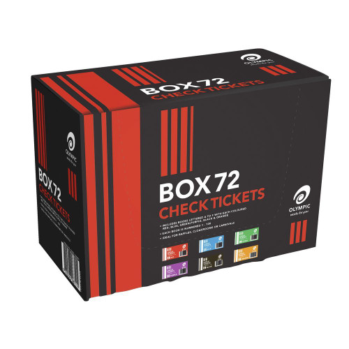 Check Raffle Tickets Book Numbered 1-100 Box 72 | Mega Office Supplies