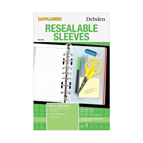 Collins Debden Desk Size Resealable Sleeve Dayplanner Refill - Pack of ...