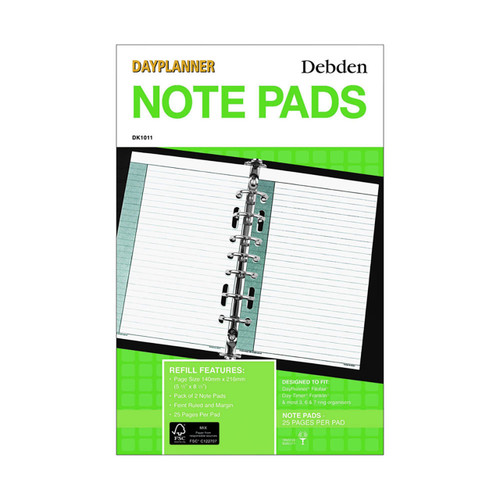 Collins Debden Desk Size Note Pad Dayplanner Refill - Pack of 2 | Mega ...