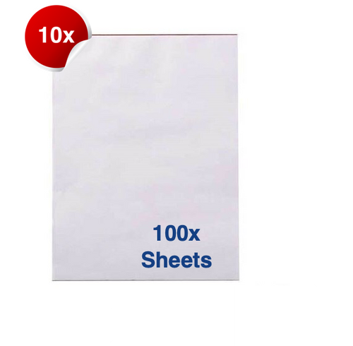 Writer A4 Plain Bank Office Pad, 100 Sheets - Pack of 10 | Mega Office ...