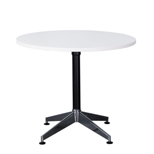 Typhoon Round Meeting Table 900mm Natural White | Mega Office Supplies