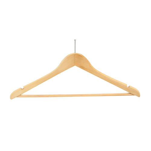 Light Wood Budget Security Hanger - Pack of 100 by Compass