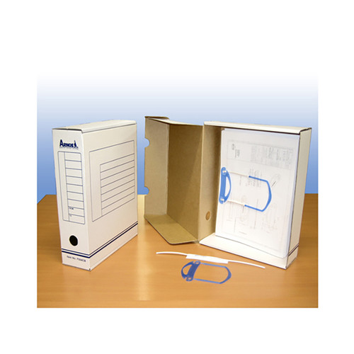 Arnos F505CB A4 Secure Archive Box File with TubeFast Fastener - Pack 5 ...