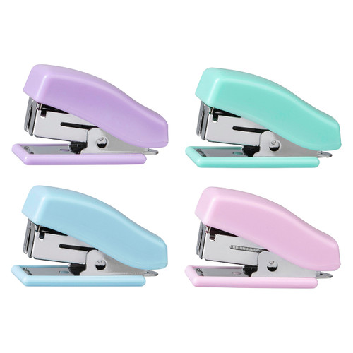 Marbig Mini HS Stapler Pstl Asstd w/ Staples Bx12 | Mega Office Supplies