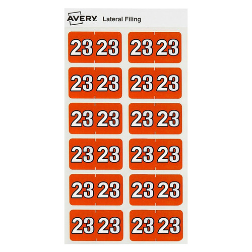 Avery 43373 Year 2023 Side Tab Code Labels | Mega Office Supplies