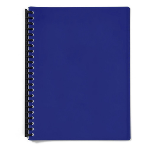 Display Book Refillable A4 20P Matt Blue Pk20 | Mega Office Supplies