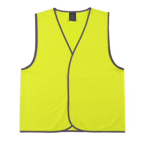 Zions Z-3801 FY 6XL Daytime Hivis Safety Vest Fluoro Yellow, Six Extra ...