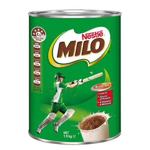 NESTLE 102296 MILO CAN 1.9KG - CASE OF 6 | Mega Office Supplies