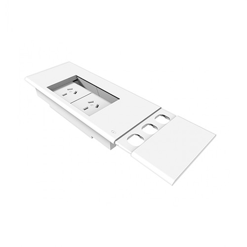 Surface Mount Box 2 GPO 3 Data White | Mega Office Supplies