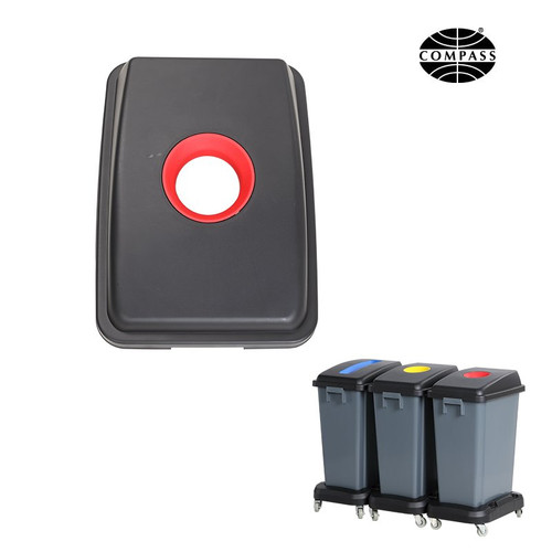 Red Lid Only for 60L Recycling Bin | Compass | It's A Mega Thing
