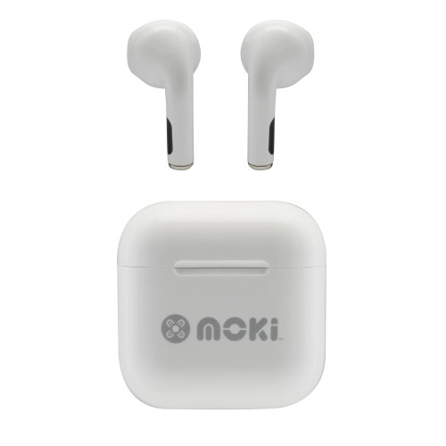 Moki MokiPods Mini TWS Earphones White | Mega Office Supplies