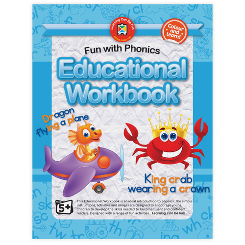 Learning Can Be Fun: Fun with Phonics Workbook | Mega Office Supplies