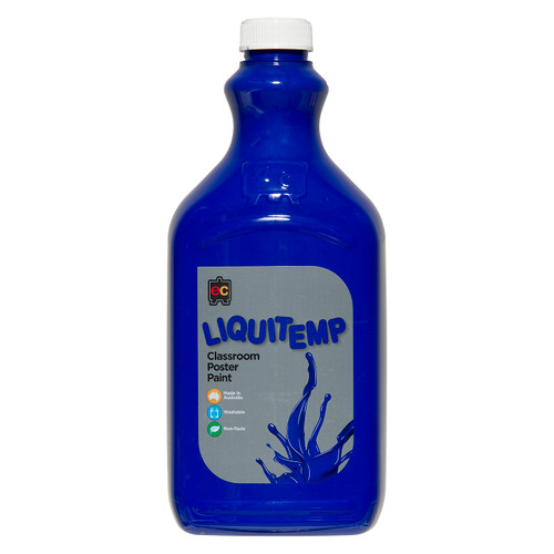 Brilliant Blue Classroom Poster Paint (2L) | Mega Office Supplies