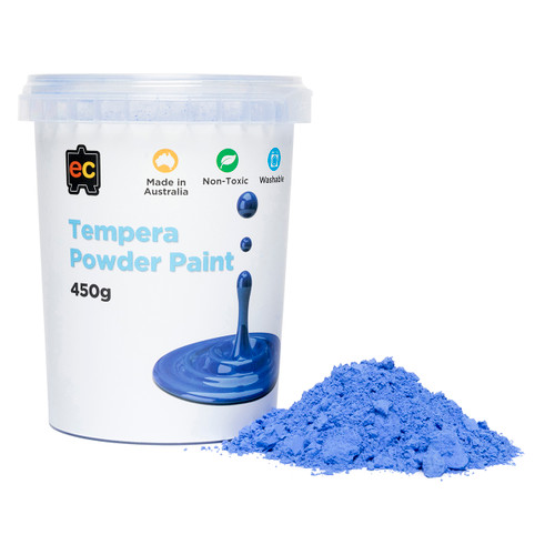 450g Blue Tempera Powder Paint - Educational Colours | Mega Office Supplies