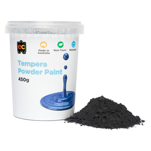 450g Black Tempera Powder Paint - Educational Colours | Mega Office ...