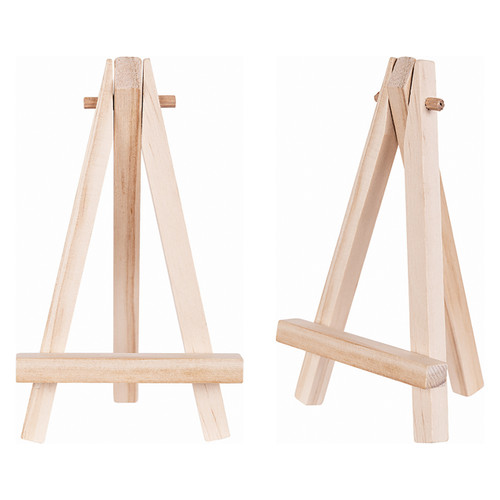 Mini Wooden Easel 10x12.5cm - Pack of 10 | Mega Office Supplies