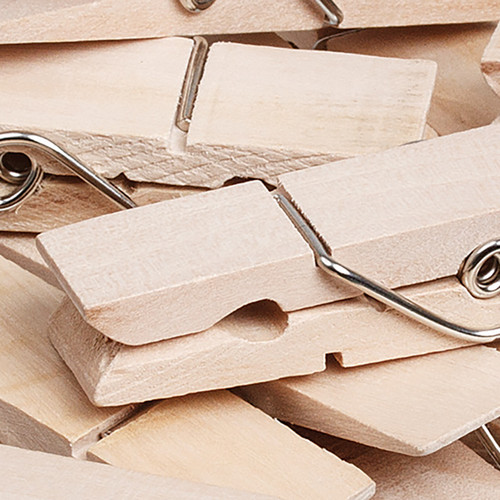 Wooden Pegs 2 x 7cm Pack of 12 | Mega Office Supplies