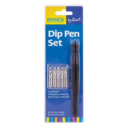 Basics Dip Pen Calligraphy Set | Mega Office Supplies