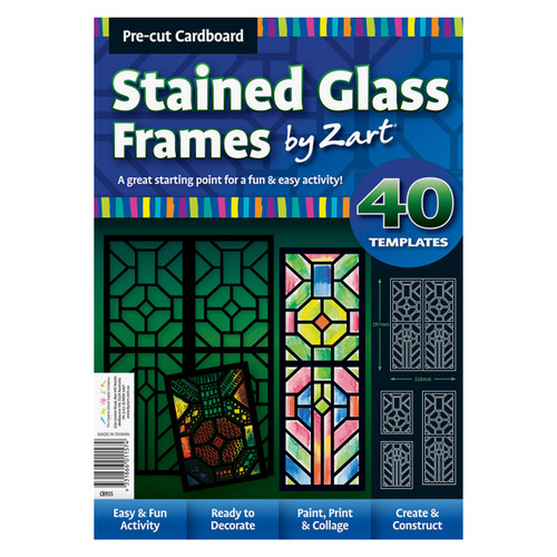 Cardboard Stained Glass Frames 20's | Creative School Supply | It's A ...