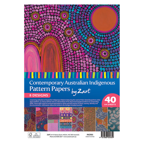 Pattern Papers A4 Indigenous Designs Pack of 40