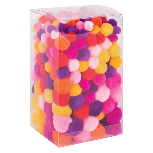 Pom Poms Warm Assorted Pack of 300 | Mega Office Supplies