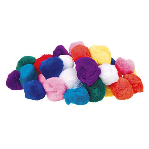 Pom Pom 50mm Assorted Pack of 50 | Mega Office Supplies