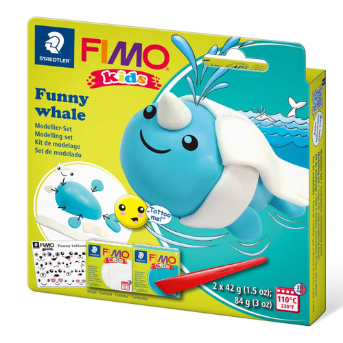 Fimo Kids Funny Kit Whale | Mega Office Supplies