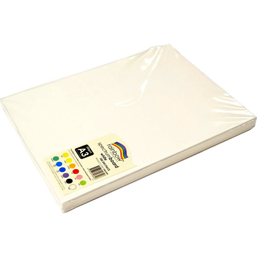 Rainbow A3 Spectrum White Cardboard - Mega Office Supplies