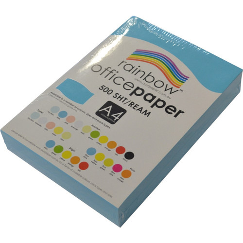 Rainbow A4 Bright Blue Copy Paper Pack 500